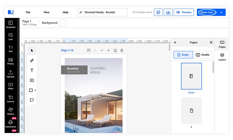 Editing a flipbook after publishing it